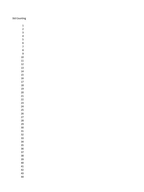 std counting pdf