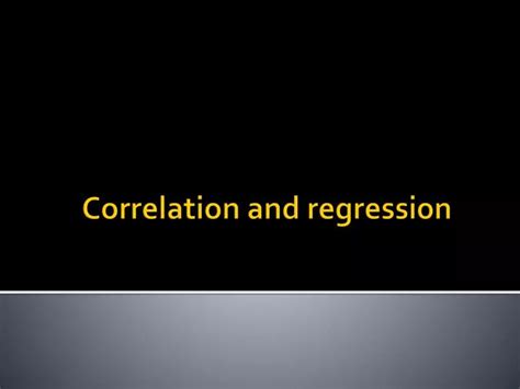 PPT Correlation And Regression PowerPoint Presentation Free Download ID 6425855
