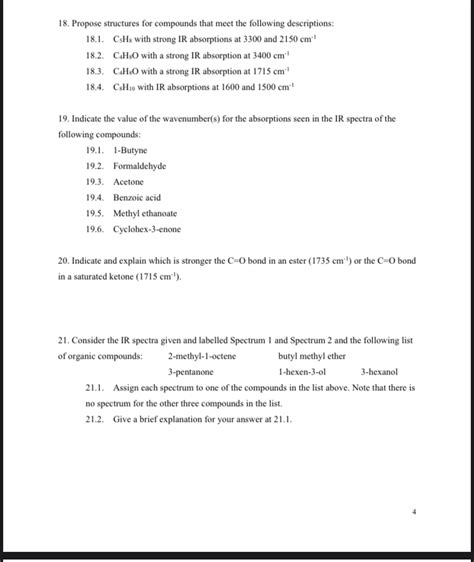 Propose Structures For Compounds That Meet The