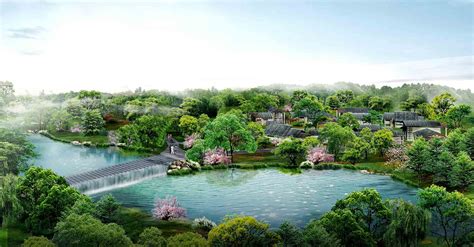 南阳河下游滨河景观绿地工程设计 专业景观绿化规划设计