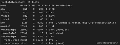Linux基础入门之系统维护篇 三：磁盘管理sr0 Csdn博客