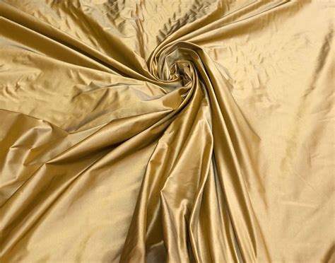 Silk Taffeta 54 Wide Beautiful Iridescent Antique Gold Color Ailk