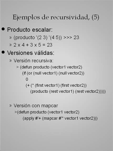Programaci N Recursiva Frente A Iterativa
