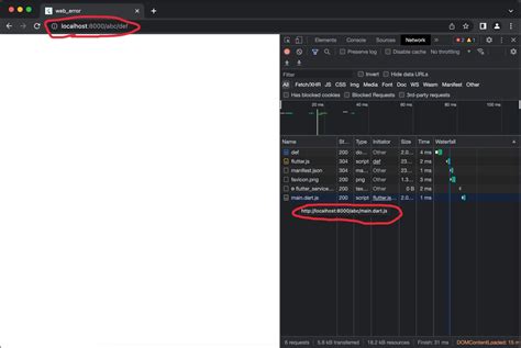 Error Determining The Path To The Main Dart Js File Issue 119492