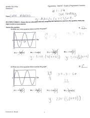 Graphing Trig Functions Pdf Course Hero