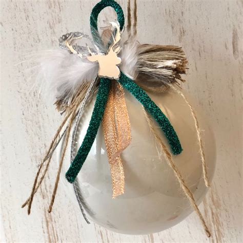 ΧΡΙΣΤΟΥΓΕΝΝΙΑΤΙΚΗ ΓΥΑΛΙΝΗ ΜΠΑΛΑ 10cm