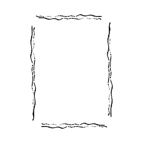 Premium Vector Grunge Frame Border Shape Icon Vertical Rectangle Decorative Doodle Element For