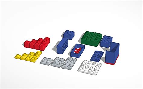3d Design Copy Of Lego Bricks Tinkercad