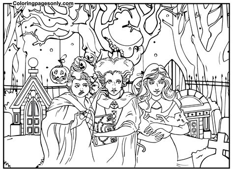 Hocus Pocus Movie Coloring Pages Hocus Pocus Coloring Book Coloring Pages Stadionguckerde