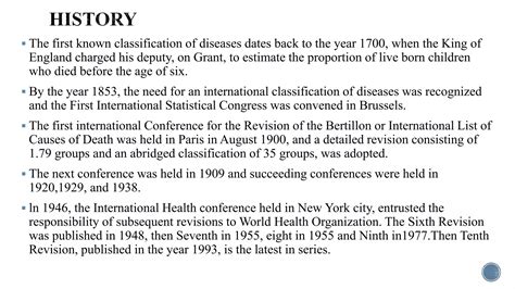 International Classification Of Diseases Pptx