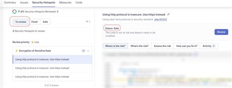 Security Hotspots Marked As Safe Still Shown In Filter To Review