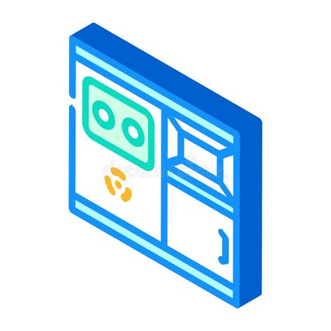 Nuclear Medicine Lab Energy Isometric Icon Vector Illustration Stock