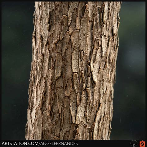 Tree Bark Material Substance FlippedNormals