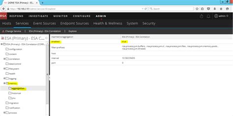 Enable Aggregation Metrics On The Esa Correlation Server Rsa Community