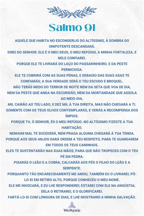Salmo 91 Completo Para Ler Poderoso Escudo De Proteção Espiritual