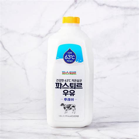 롯데웰푸드 파스퇴르 저온살균 후레쉬 우유 18l 배민스토어