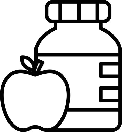 Apple Paste Line Icon 10594092 Vector Art At Vecteezy