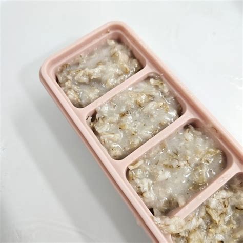 중기 이유식 오트밀 6배죽 큐브 만들기 Feat 퍼기 포리지 네이버 블로그