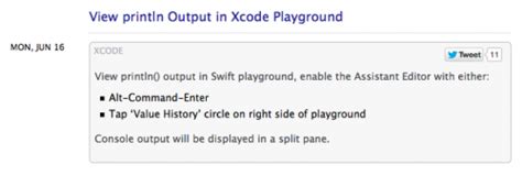 Swift View Println Output In Xcode Playground Cs193p Assignment