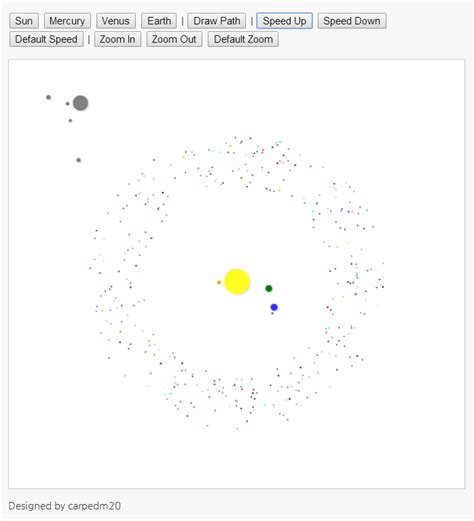 Github Carpedm Jssolar Javascript Solar System Simulator