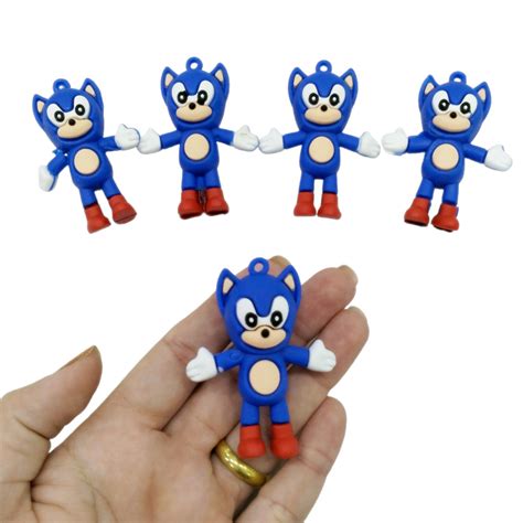 Pingente Sonic Emborrachado 1 Und Shopee Brasil