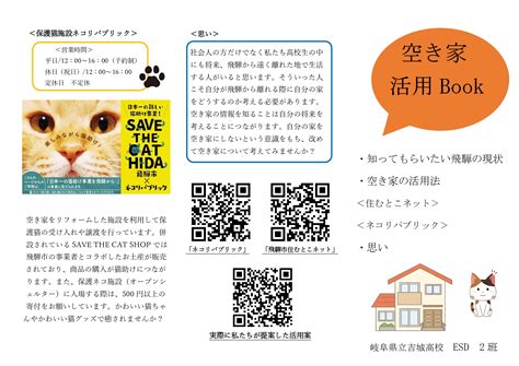 吉城高校生が空き家活用BOOKを作成 飛騨市公式ウェブサイト