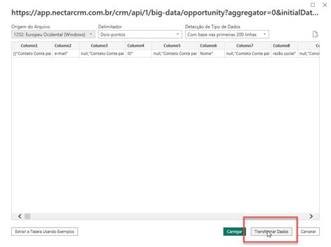 power bi via api central de ajuda nectarcrm