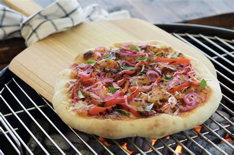 Indonesian Sweet And Sour Grilled Shrimp Pizza