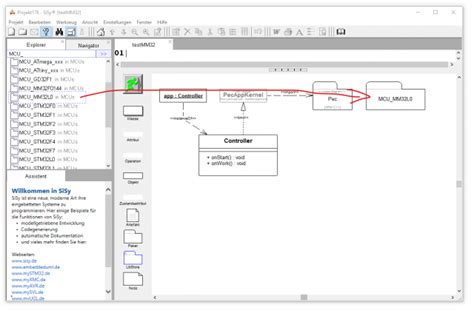 mm32 grundstruktur mit uml [embedded uml embdedded low code]