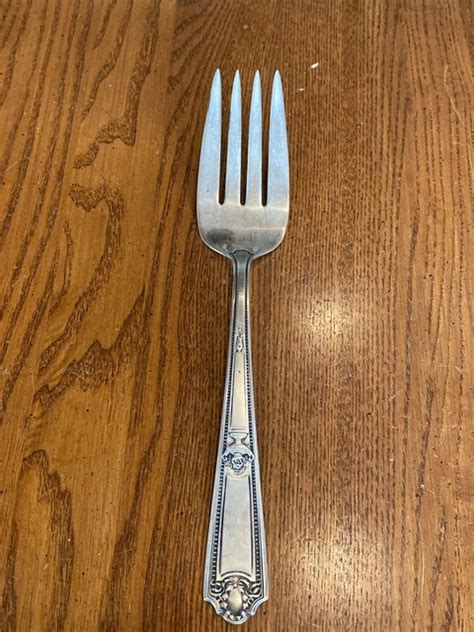 Antique Wallace 1904 Regal Rex Pattern Pure Silverplate Cold Meat