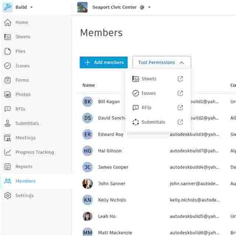 User And Construction Team Permissions Autodesk Construction Cloud