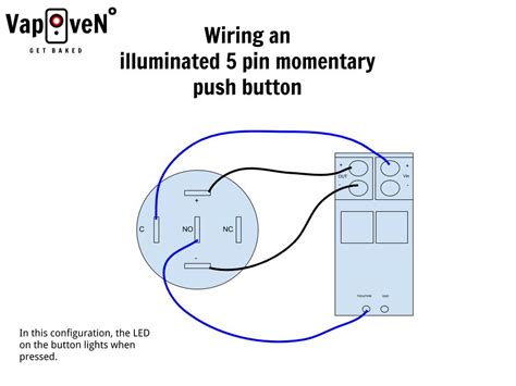 Wiring An Illuminated Pin Momentary Push Button VapOven