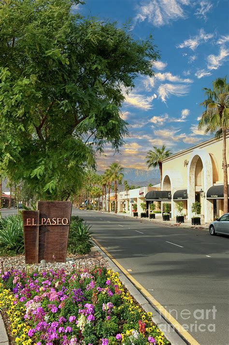 El Paseo Palm Desert Vertical Photograph By David Zanzinger Pixels