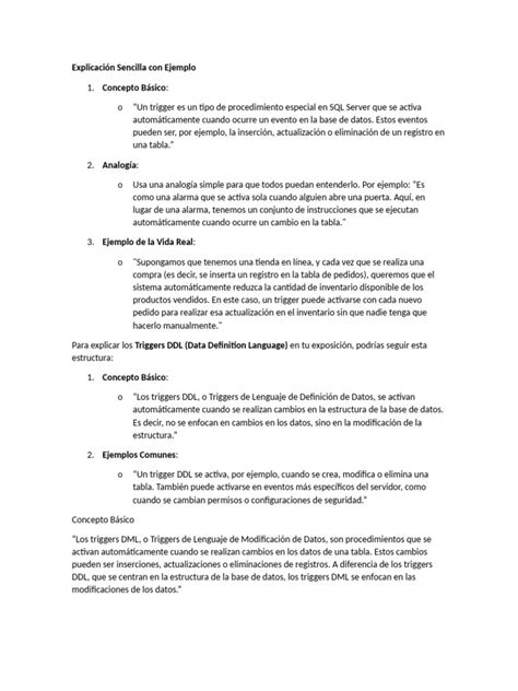 triggers pdf gestión de datos datos de computadora