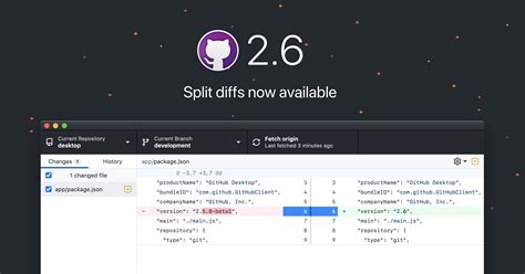 Introducing Split Diffs In Github Desktop The Github Blog