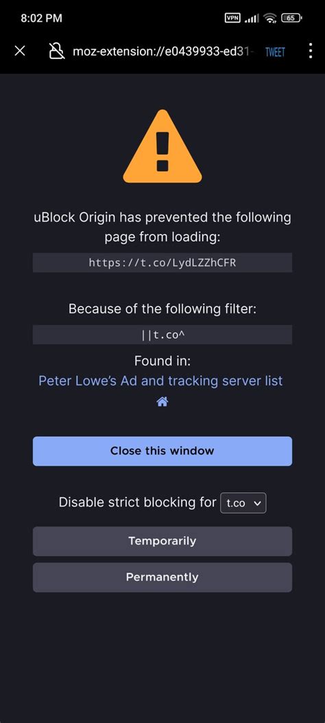 Twitter Generated Urls Cant Be Accessed · Issue 13207 · Ublockorigin Uassets · Github