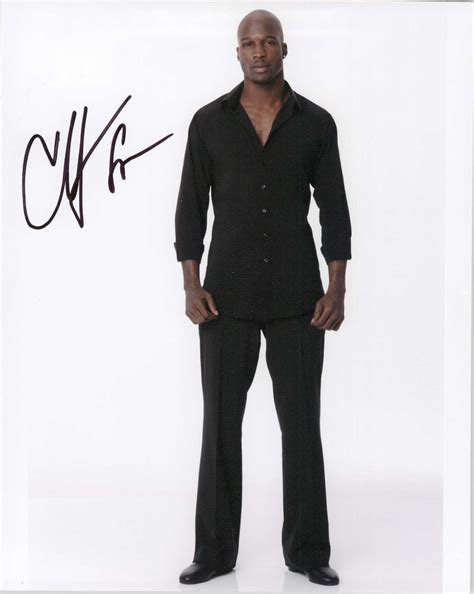 Chad Ochocinco Autographed Dwts Glossy 8x10 Photo Aacs Autographs