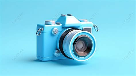 3d 렌더링 단색 파란색 배경의 세련된 이중톤 파란색 카메라 사진관 배경 디지털 기술 배경 전자 기기 배경 이미지 Hd 사진관 디지털 기술 전자 기기 배경 사진