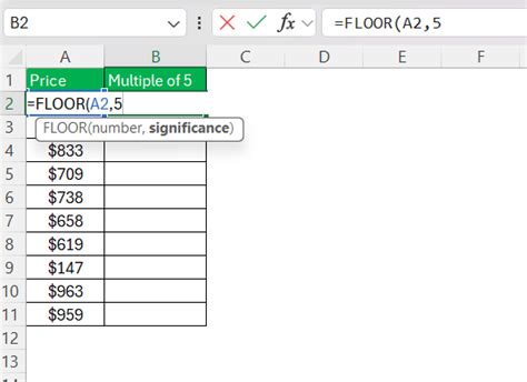 how to round nearest multiple of 5 in excel step by step guide myexcelonline