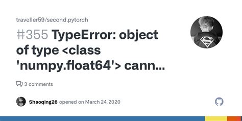 Typeerror Object Of Type Cannot Be Safely Interpreted As An Integer · Issue 355 · Traveller59
