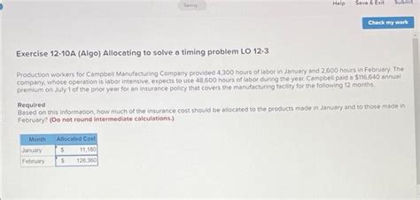 Solved Savo Help Save And Exit Submit Check My Work Exercise