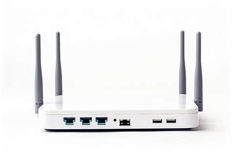 Wifi Extender Isolated On White Background Premium Ai Generated Image