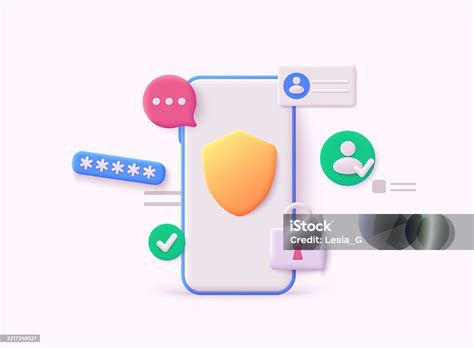 Phone With Security Password Interface To Log In Update Personal Data