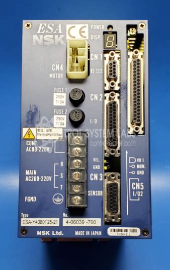 Nsk Esa Y4080t25 21 Servo Motor Controller 220v 1 Control System Labs