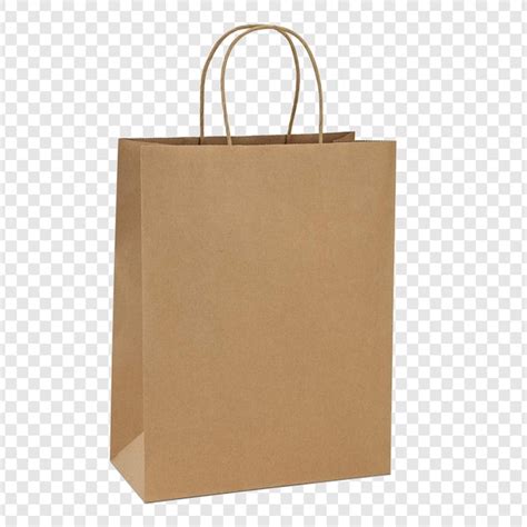 коричневый бумажный мешок на прозрачном фоне Премиум Ai сгенерированный Psd