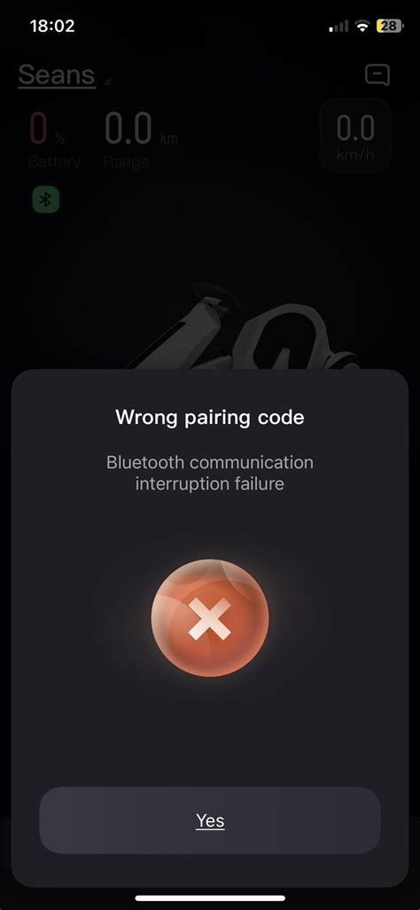 Wrong Bluetooth Pairing Code Rninebot