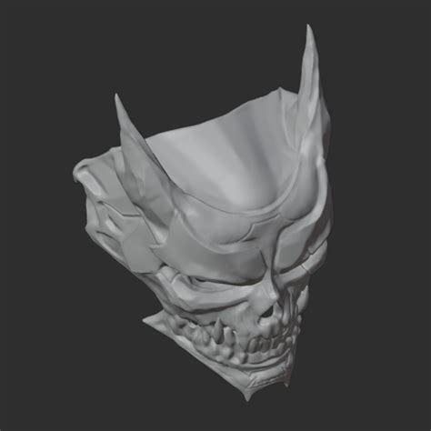 Stl File Deamon Mask 3d Stl File Deamon Mask Digital File 📁 ・model To Download And 3d Print・cults