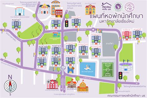 แผนที่หอพักนัก มหาวิทยาลัยเชียงใหม่ Chiang Mai University