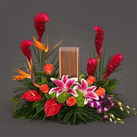 Tropical Urn Forest Lawn Flower Shop