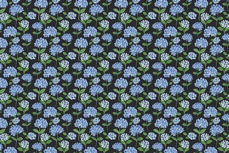 Hydrangea Pattern Wallpaper Happywall